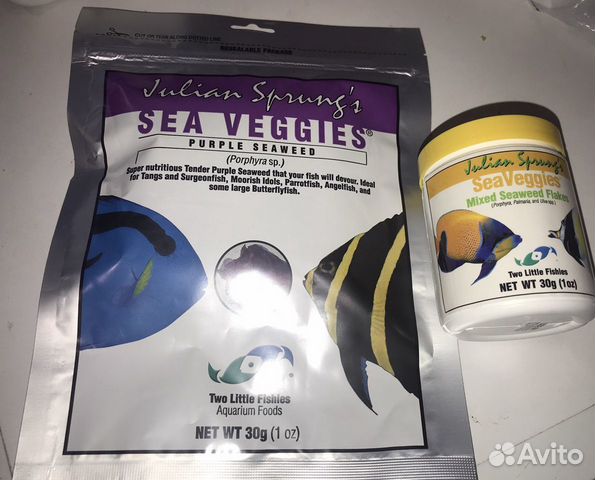 Корм для рыб в морской аквариум