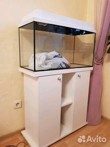 Аквариум 85 литров с тумбой и подсветкой