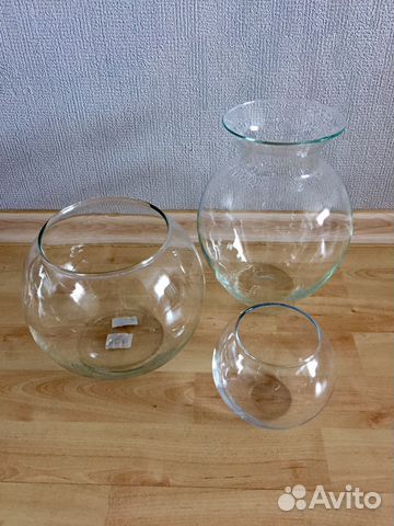 Ваза-аквариум стекло