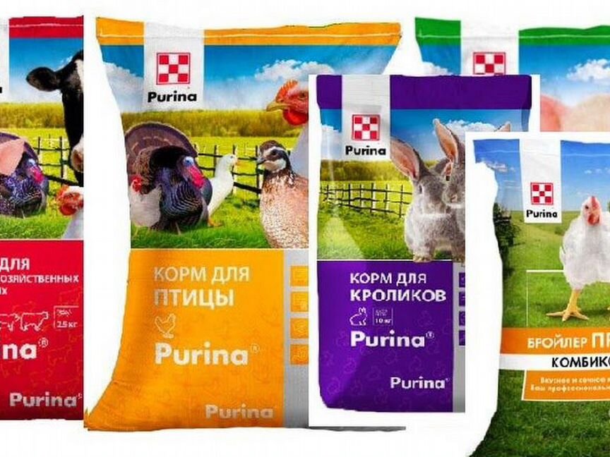 Комбикорм, бвмк Пурина для птиц и животных
