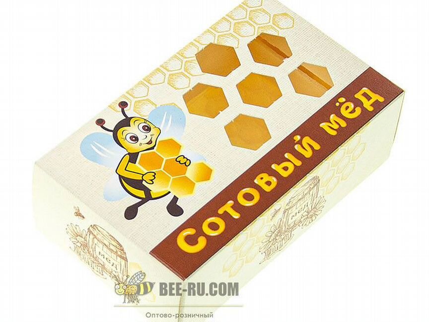 30 шт. Коробка для сотового меда Пчёлка