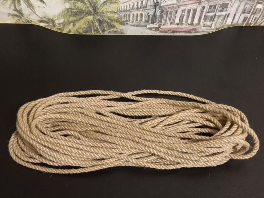 Канат джутовый 6 мм для когтеточки или творчества