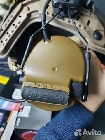 Peltor comtac 3M Dual Comm Coyote Brown+PTT Peltor купить в Москве ...