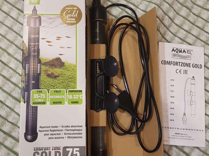 Водонагреватель Aquael comfortzone 75w gold