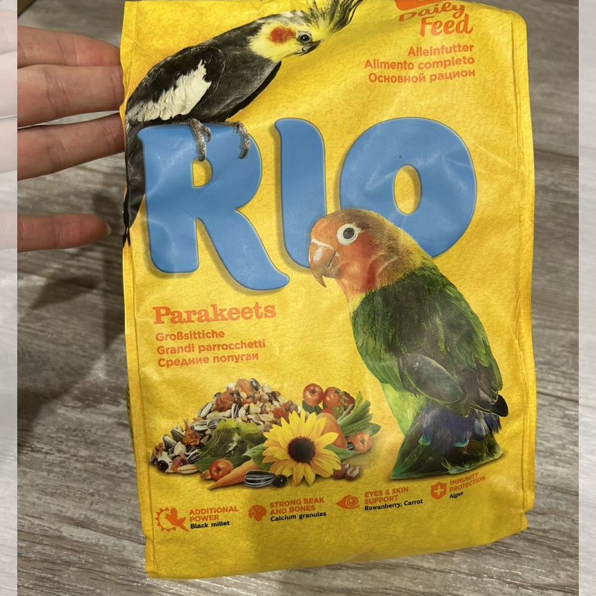 Корм для средних попугаев