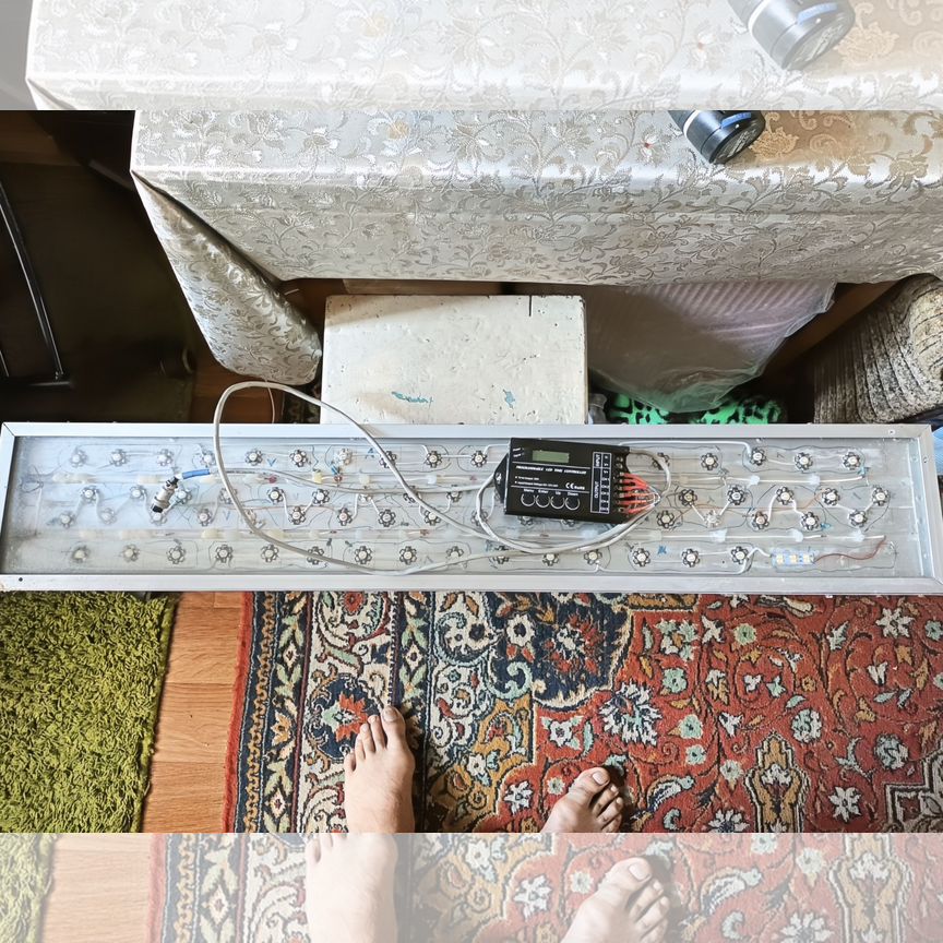 Светильник для аквариума самопал