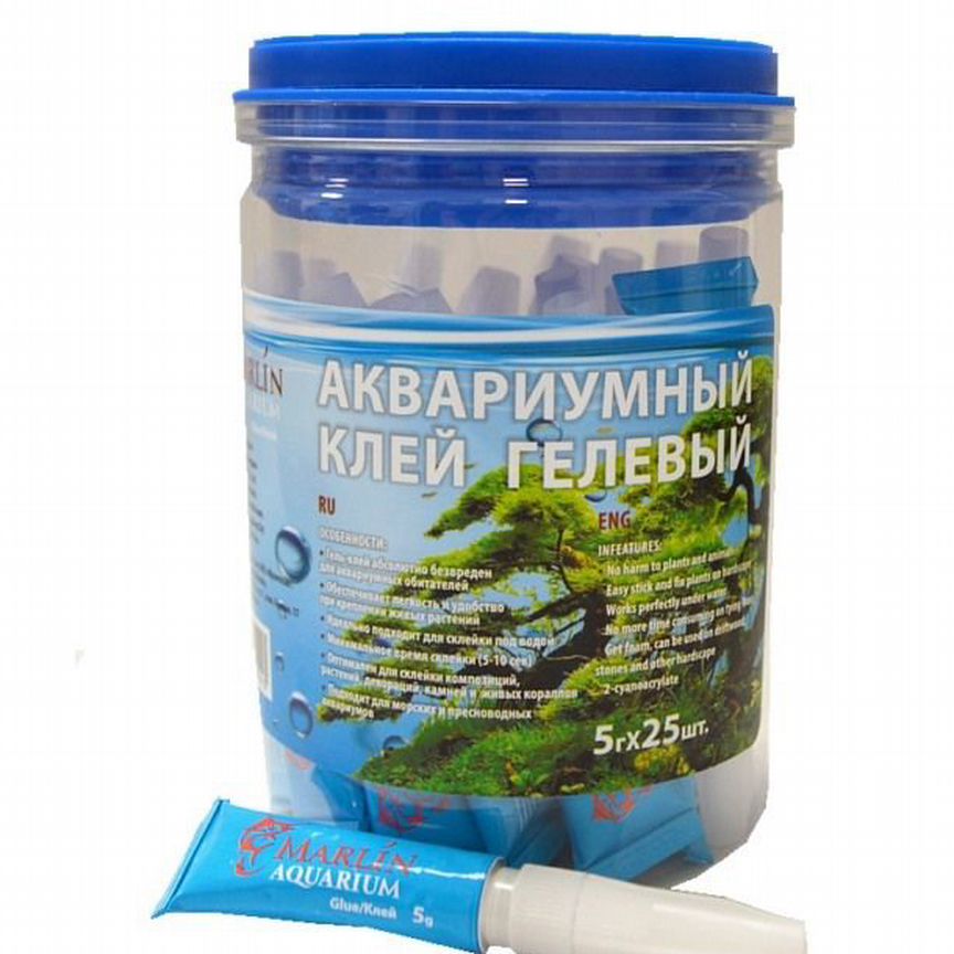 Аквариумный супер клей для растений,декораций 3шт