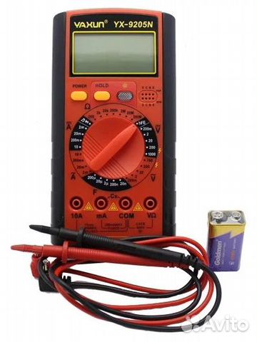 Профессиональный мультиметр YX-9205N с батарейкой купить в Санкт-Петербурге | Товары для дома и ...