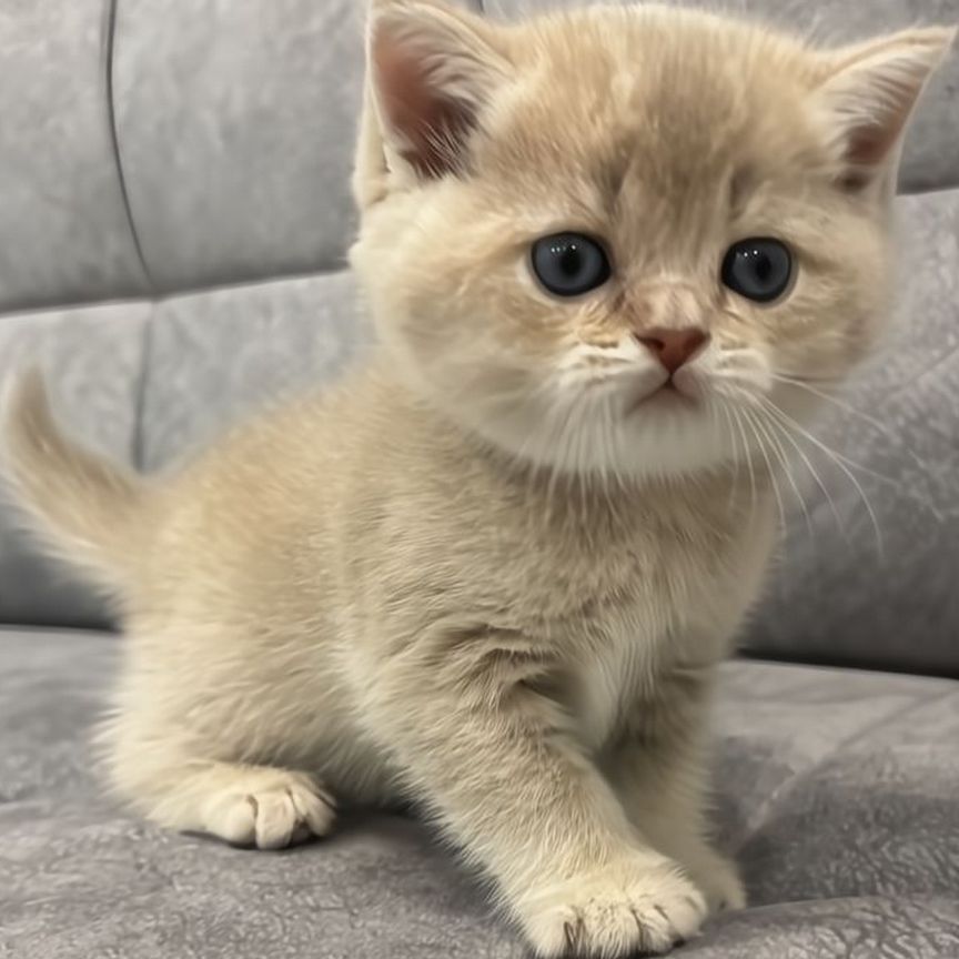 Шотландский прямоухий короткошёрстный котёнок