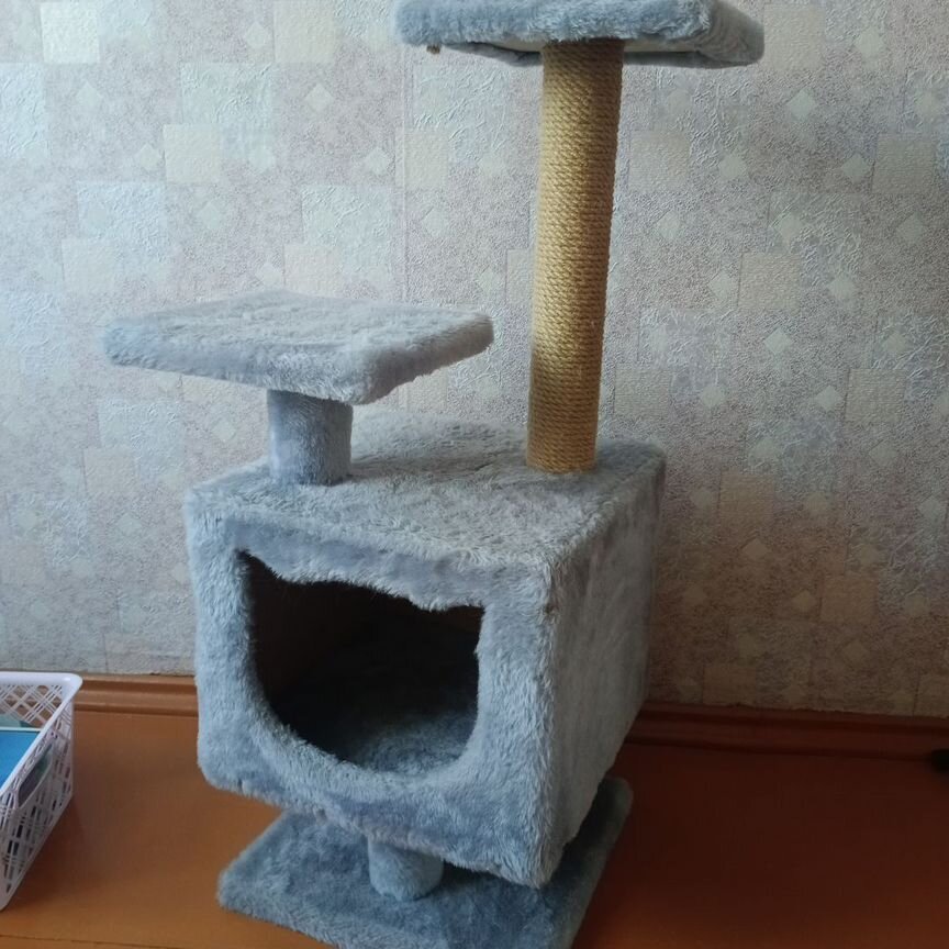 Когтеточка домик для кошки бу