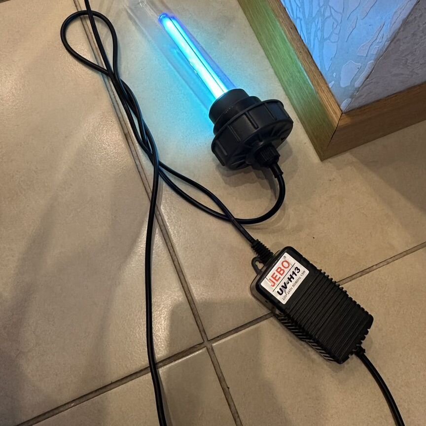 Стерилизатор аквариумный jebo UV-H13 на запчасти