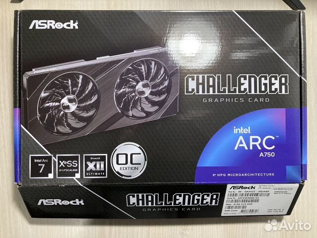 Видеокарта intel ARC A750 купить в Дмитрове | Электроника | Авито