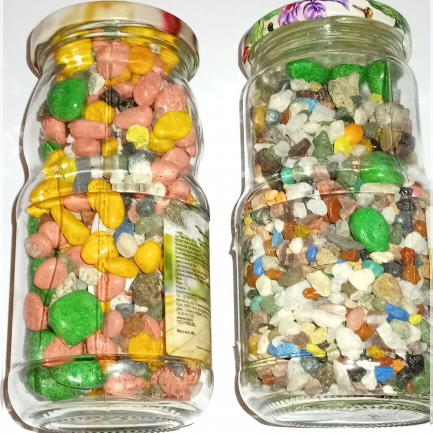 Камни для аквариума разноцветные