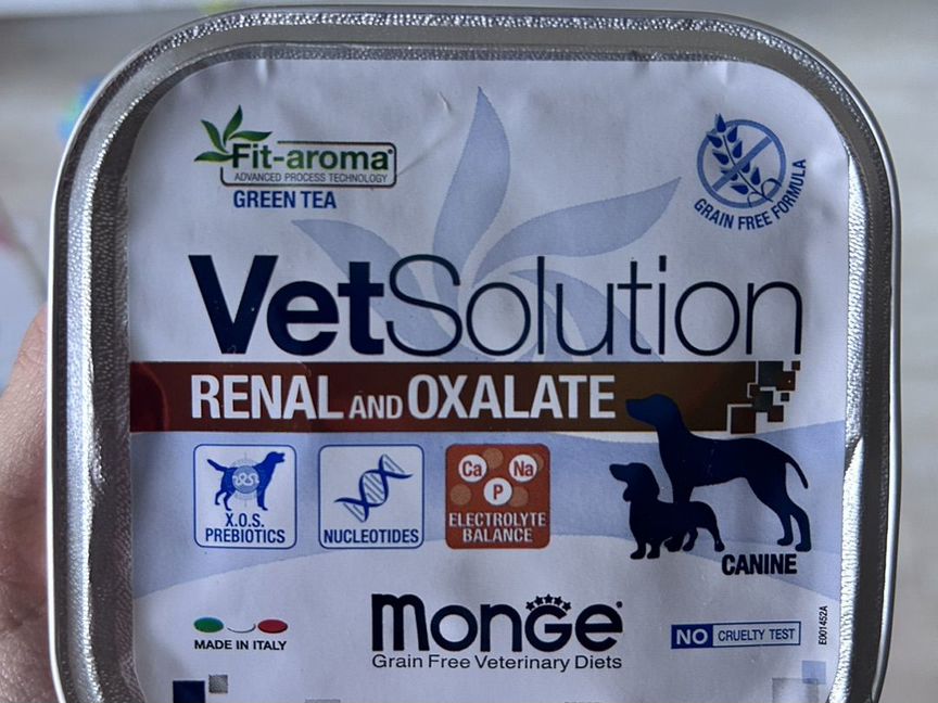 Корм влажный для собак Monge renal and oxalate
