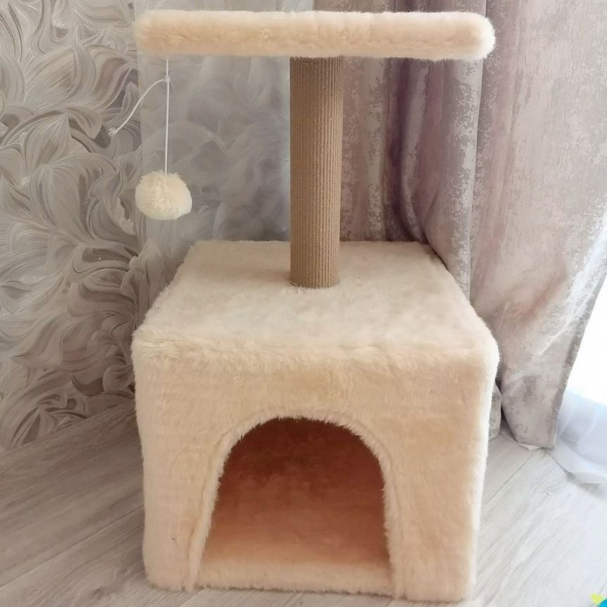 Домик для кошки с когтеточкой