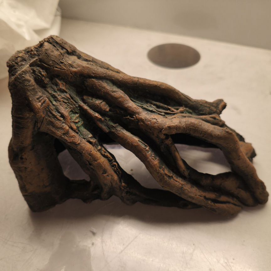 Коряга для аквариума керамика