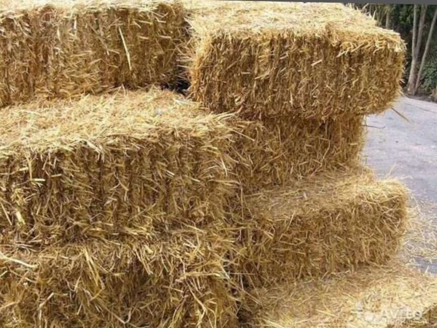 Солома в тюках