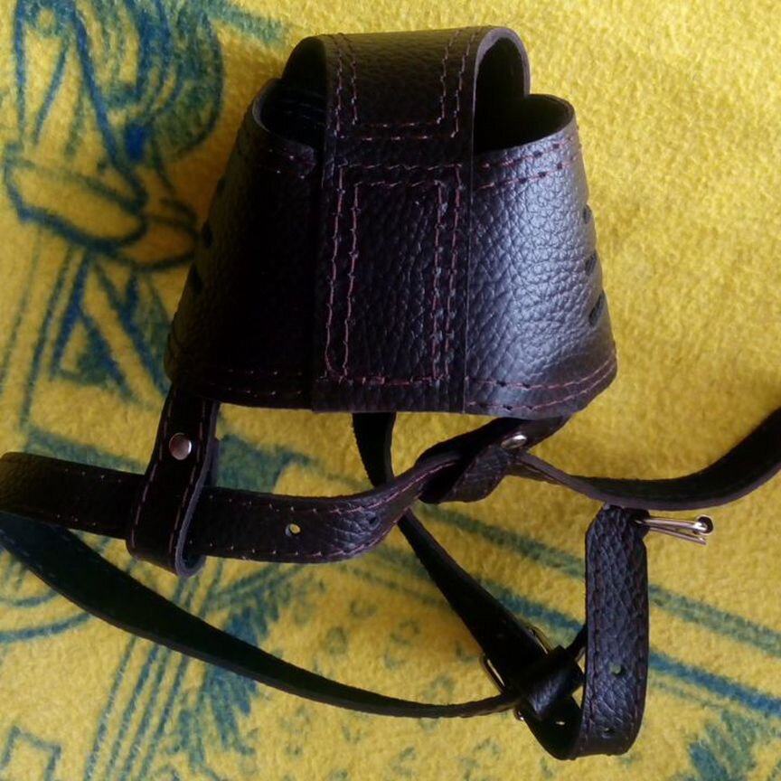 Намордник ZooMaster кожаный на стаффа