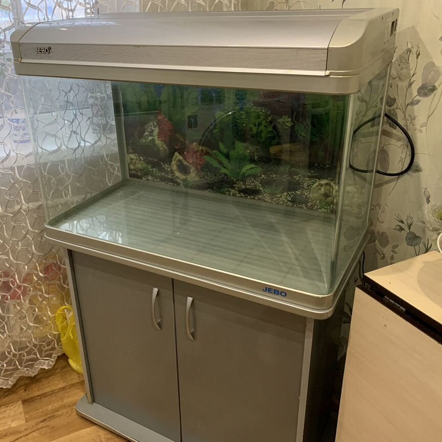 Аквариум jebo R208 140л. с тумбой