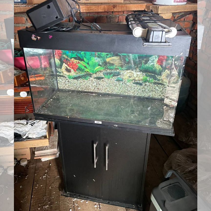 Аквариум с тумбой бу 200 л