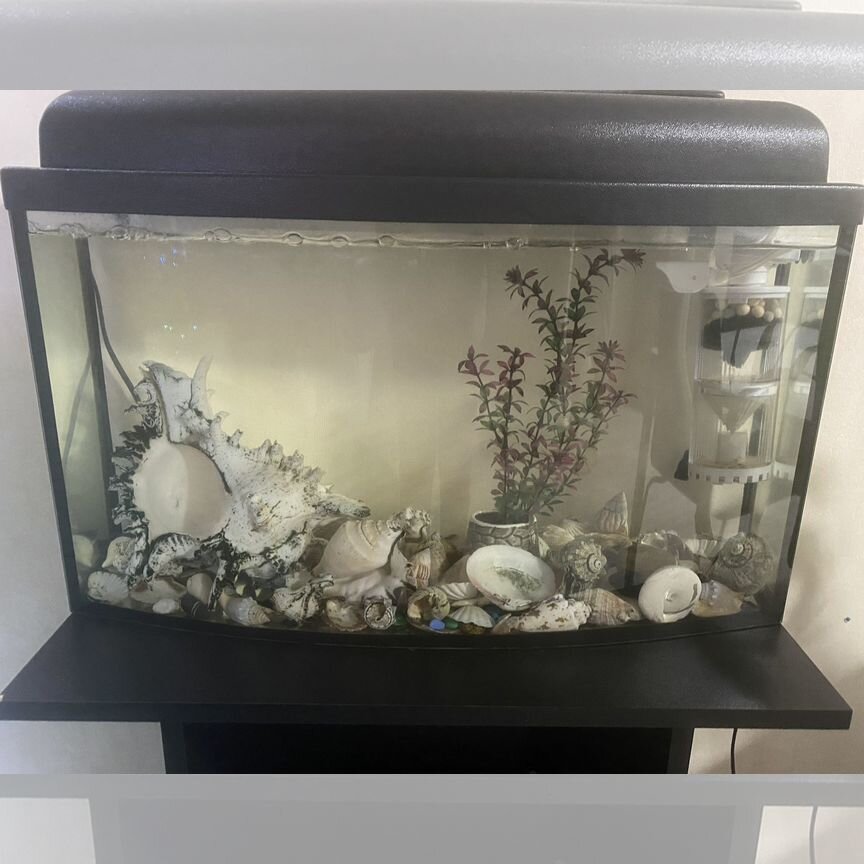 Аквариум 45 литров с крышкой и тумбой