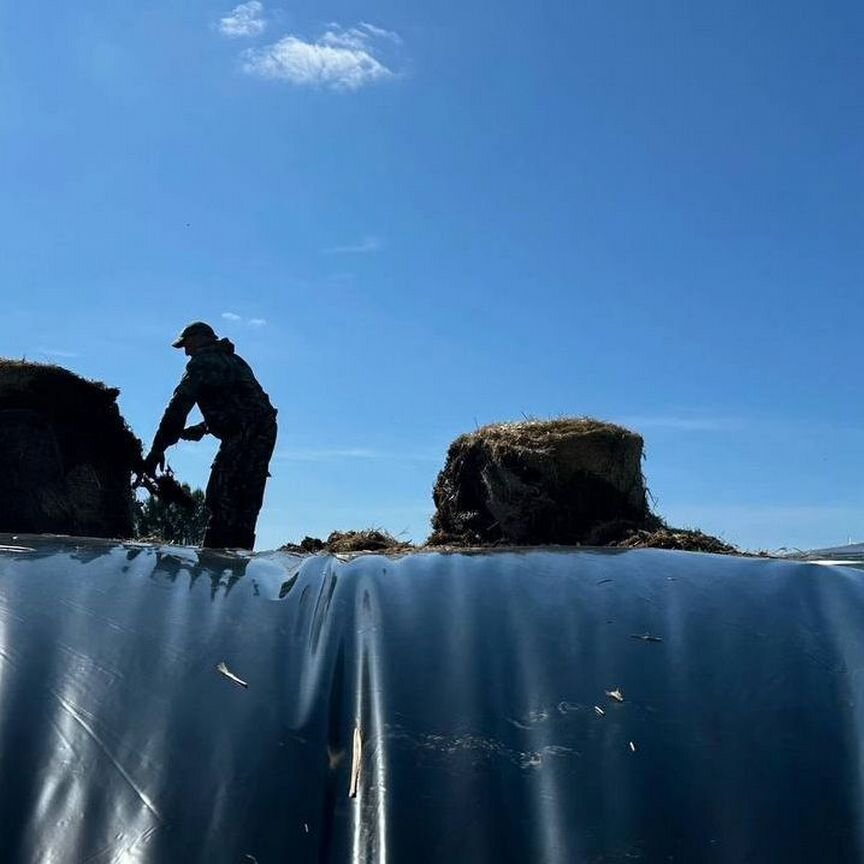 Пленка для укрытия силосных ям черная 14*50