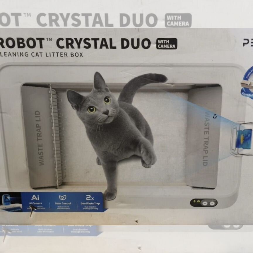 Автоматический лоток Petkit Crystal Duo.Для России