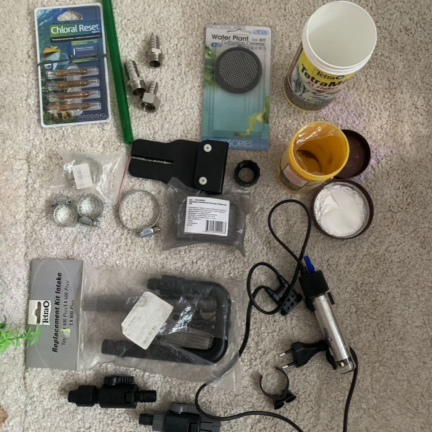 Трубки для фильтра, краны, разное для аквариума