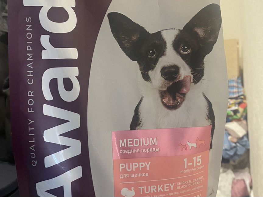 Корм для собак award
