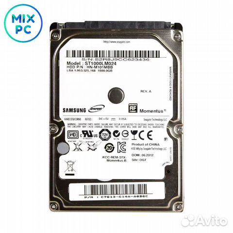 Жесткий диск 2.5" 1TB Samsung Momentus 5400RPM ST1... купить в Самаре ...
