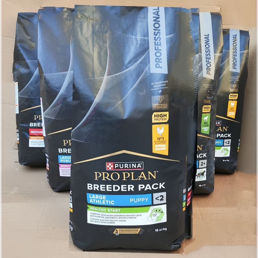 Корм Проплан для щенков крупных пород курица 18 кг