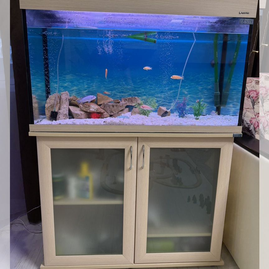 Аквариум с тумбой 140 литров