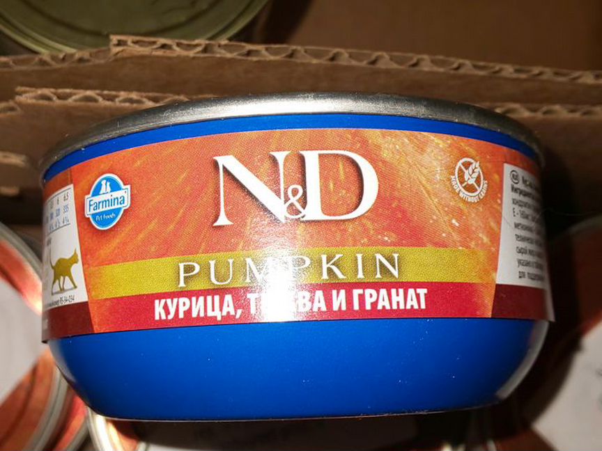 Корм влажный для кошек, Мнямс и Фармина