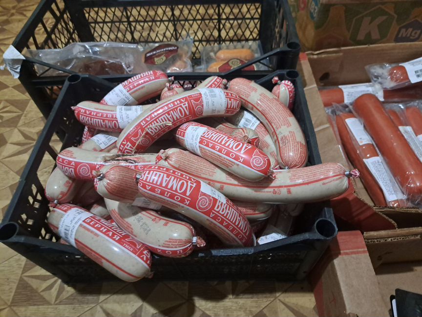 Колбаса на корм для животных