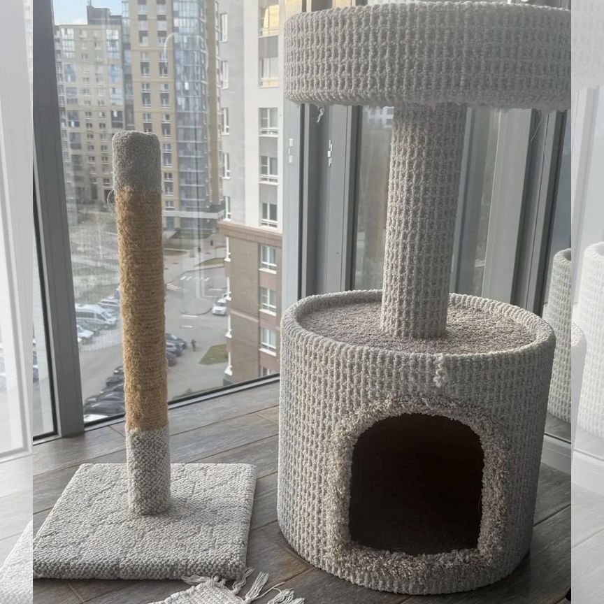 Когтеточка домик для кошки бу