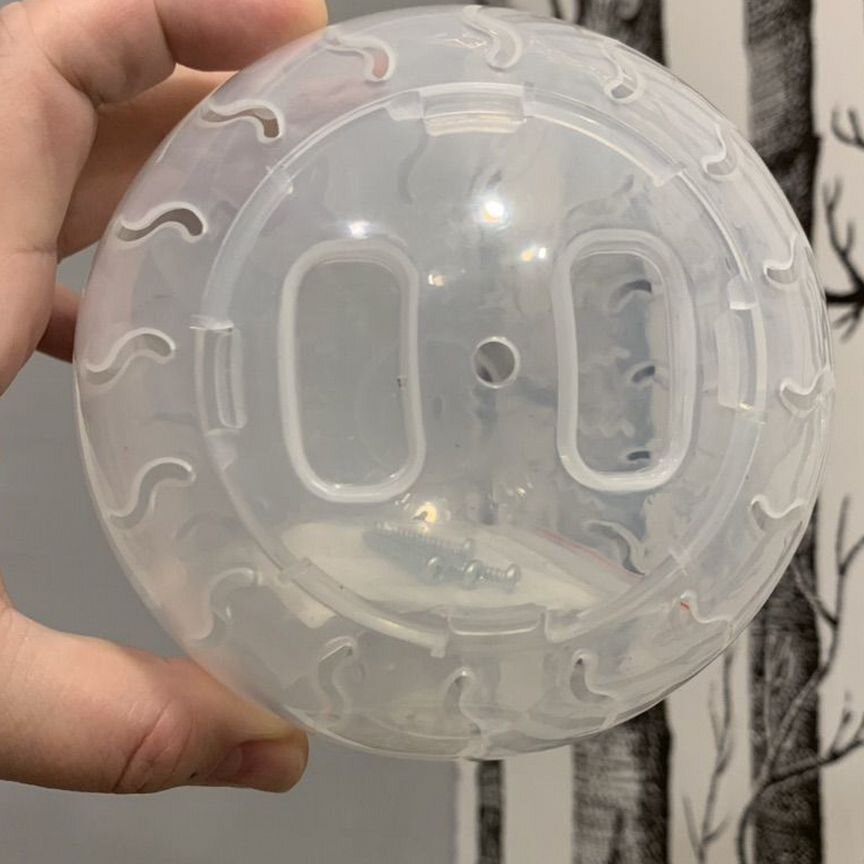 Шар для грызунов прогулочный прозрачный 12 см