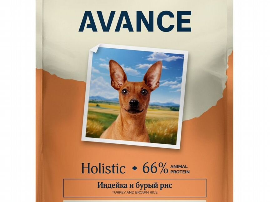 Avance holistic полнорационный сухой корм для взро
