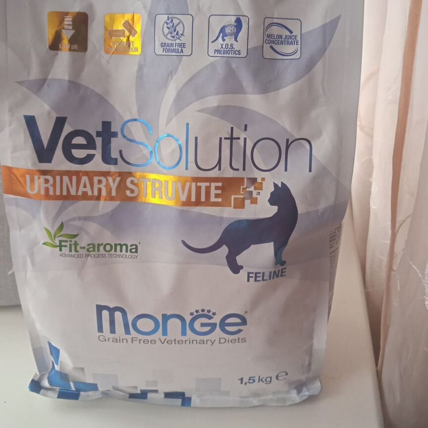 Корм для кошек monge 1.5 кг