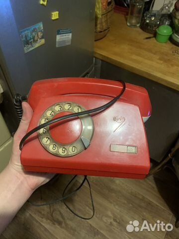 Телефон проводной с наборным диском винтаж купить в Москве ...