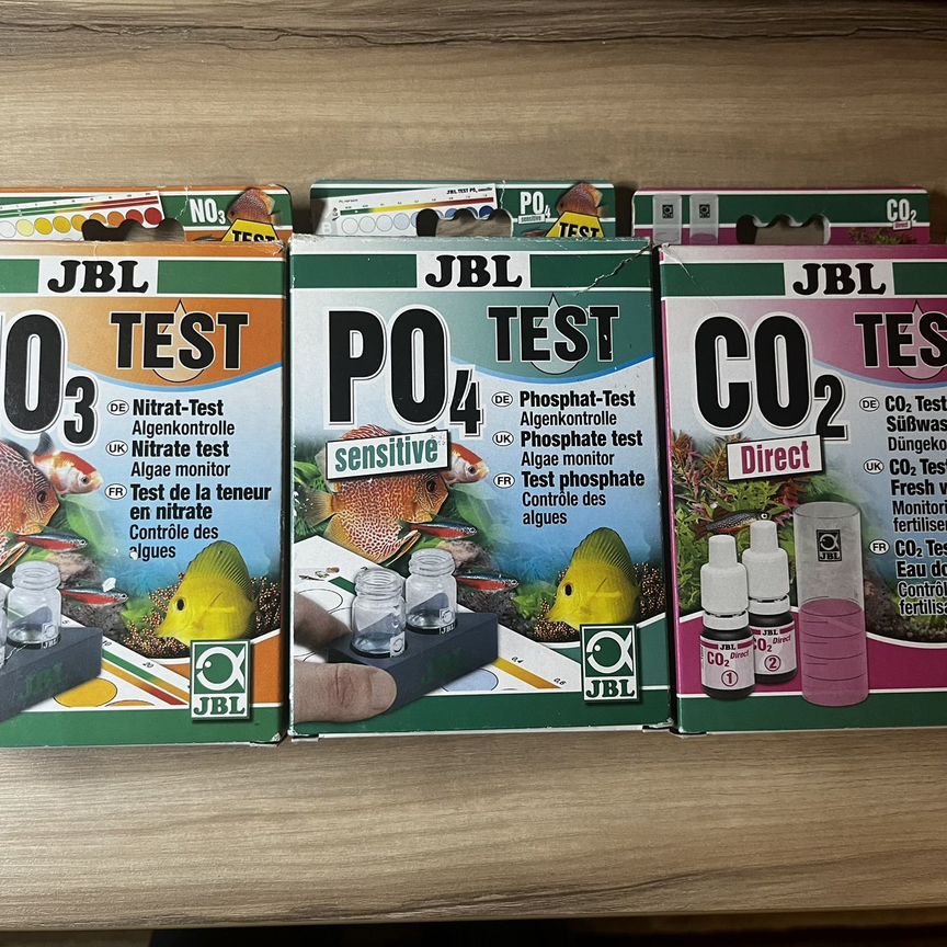 Тесты для аквариума jbl