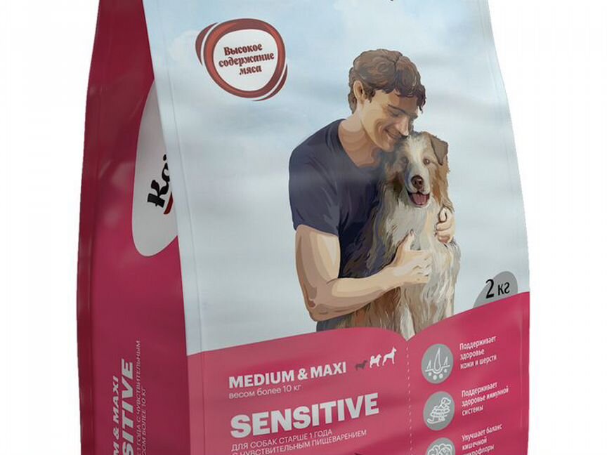 Корм Karmy Sensitive Medium&Maxi Adult (лосось)