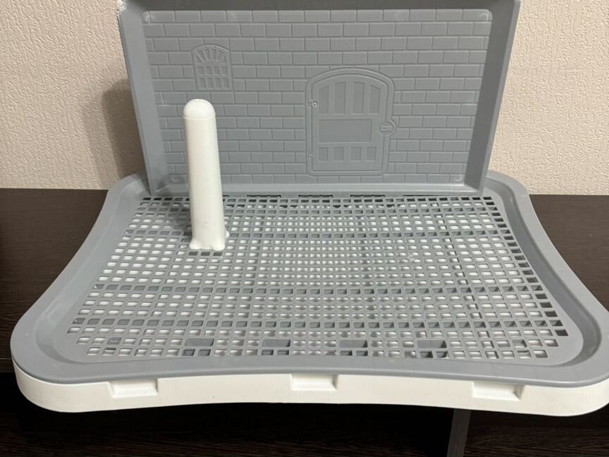 Лоток для собак под пеленку со столбиком 40*60 см