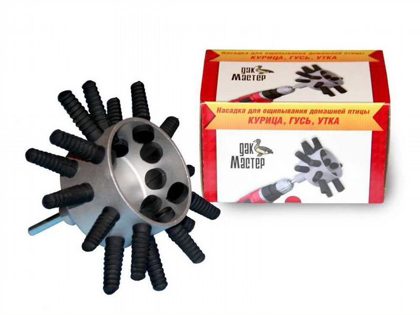 Насадка на дрель для ощипывания птицы