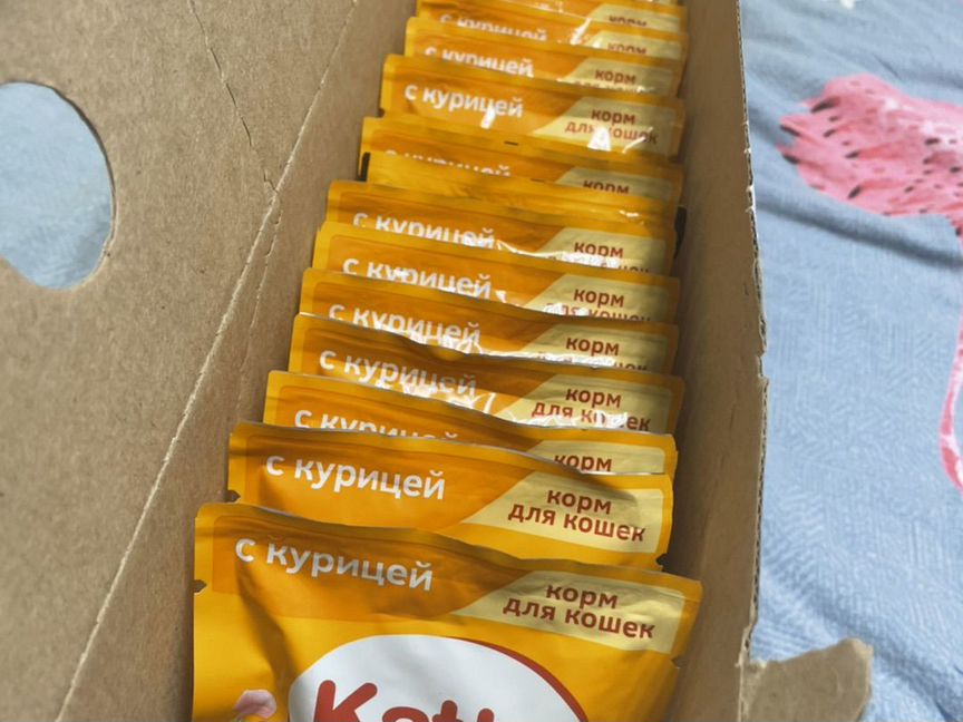 Коробка влажного корма для кошек Katty