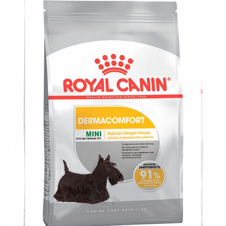 Корм д/собак Royal Canin Mini Dermacomfort, 3 кг