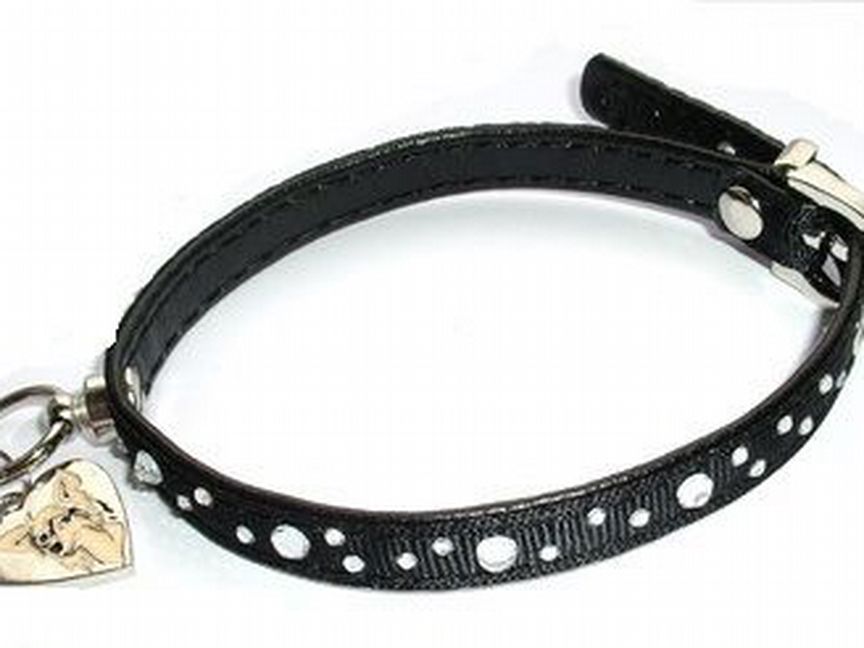 ForMyDogs Ошейник Ch.Crestedчерный (1,0*21см; 1050