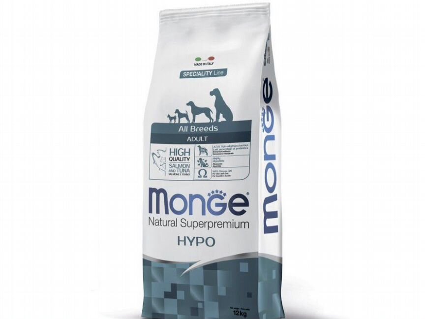 Monge hypoallergenic гипоаллергенный hypo 12 кг