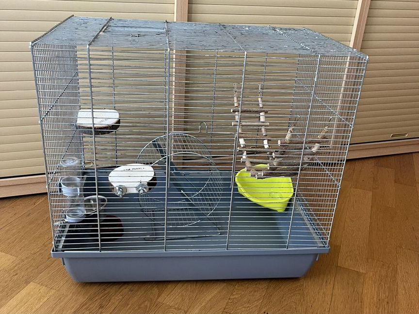 Клетка для грызунов + полный комплект 55x36x55см