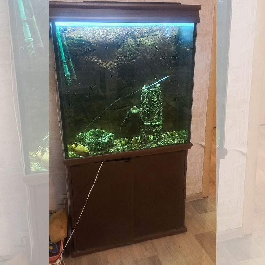 Аквариум с тумбой бу