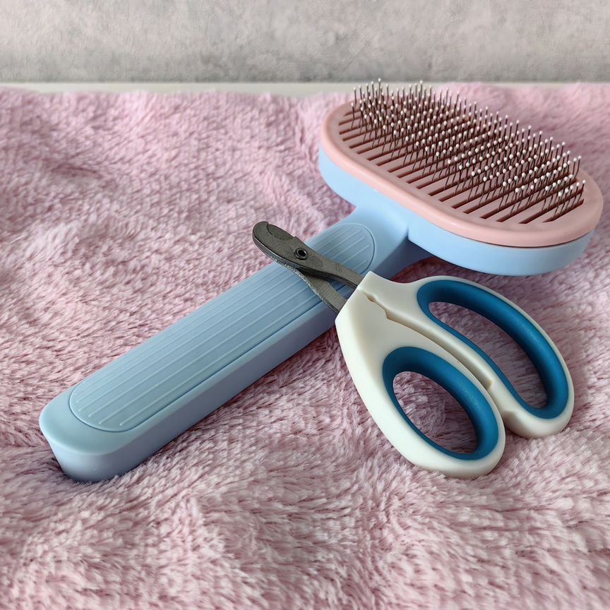 Расческа и когтерезка для кошек, собак, кроликов